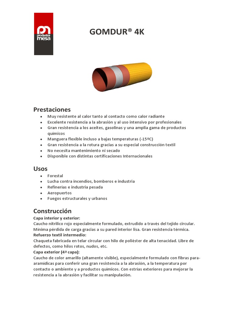 Catalogo Gomdur 4K | PDF