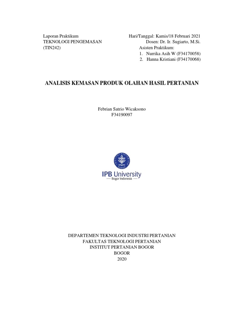 F34190097 - Febrian Satrio W - Laporan Praktikum 2 | PDF