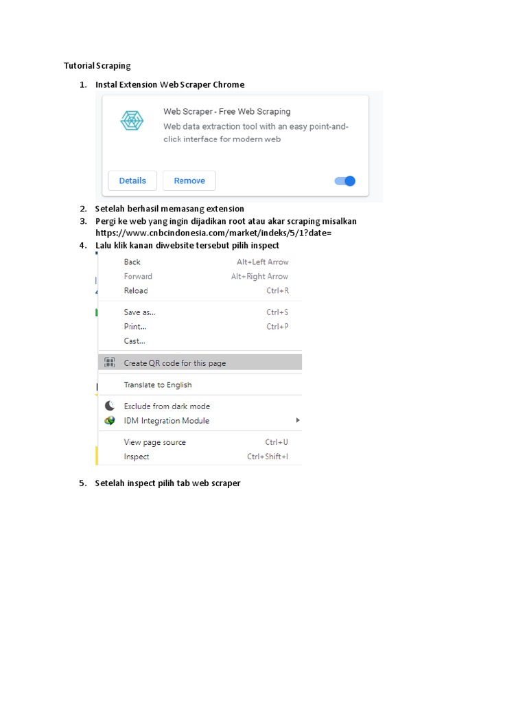 Tutorial Scraping | PDF