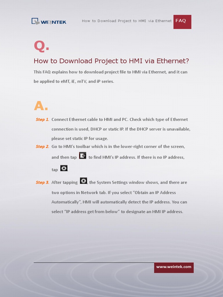 Downloading HMI Projects via Ethernet | PDF | Business