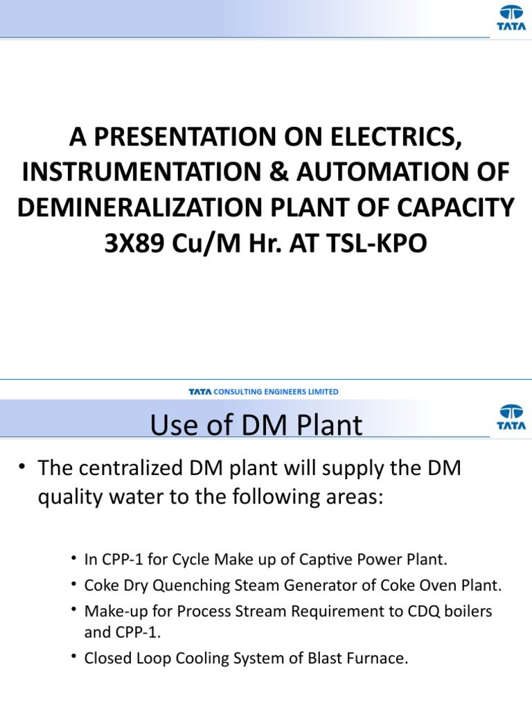 DM Plant Presentation