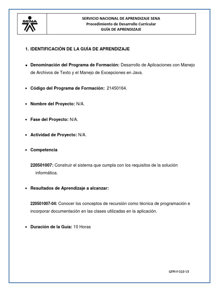Guia de Aprendizaje AA4 | PDF | Java (lenguaje de programación) | Algoritmos