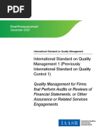 ISA 220 (Revised) : Quality Management For An Audit of Financial ...