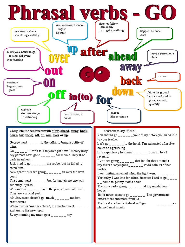 Phrasal Verbs Go | PDF