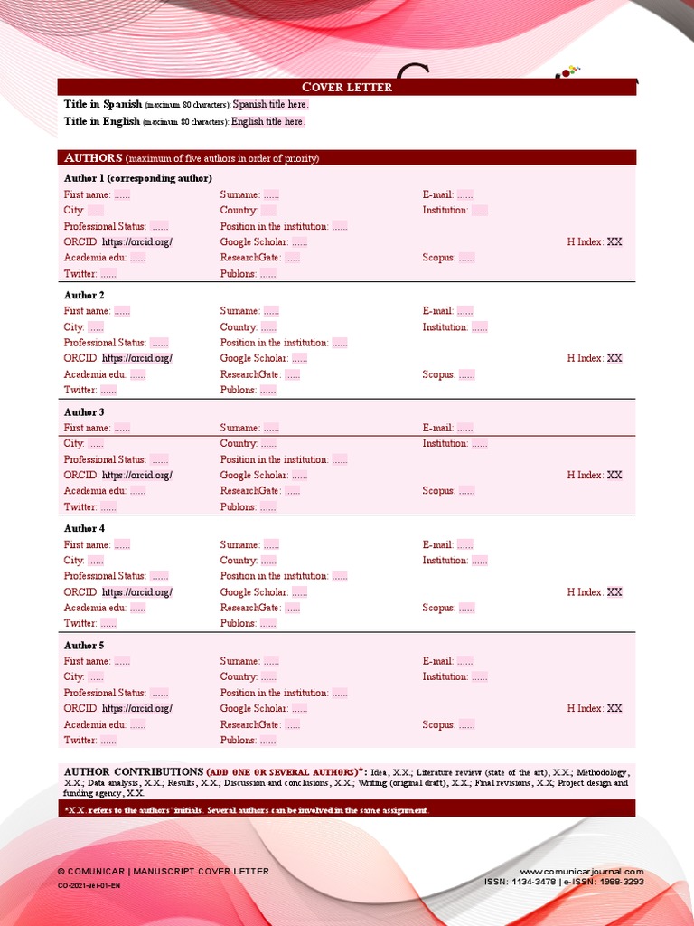 Title in Spanish Title in English: Over Letter | PDF | International ...