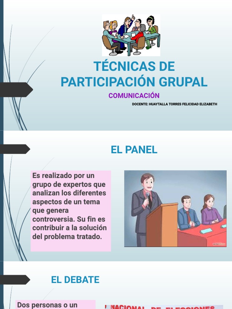 TÉCNICAS DE PARTICIPACIÓN GRUPAL - Clase 2 | PDF