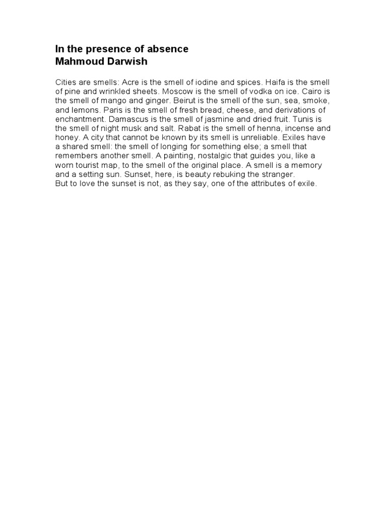 In The Presence of Absence | PDF | Art | Classics