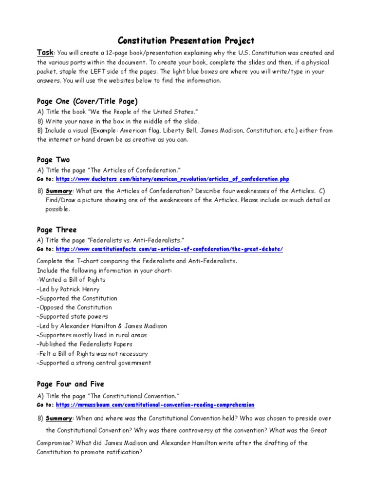 Constitution Study Guide for Students | PDF | United States Bill Of ...