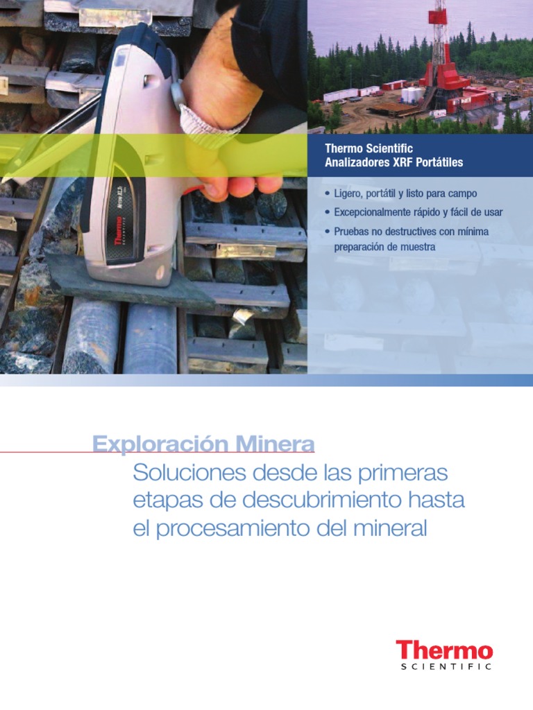Thermo Niton Mining Brochure - SP - Low | PDF | Minería | Laboratorios