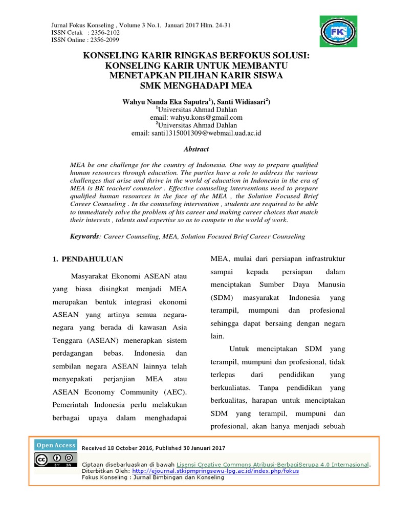 Jurnal Tahap Proses Konseling | PDF