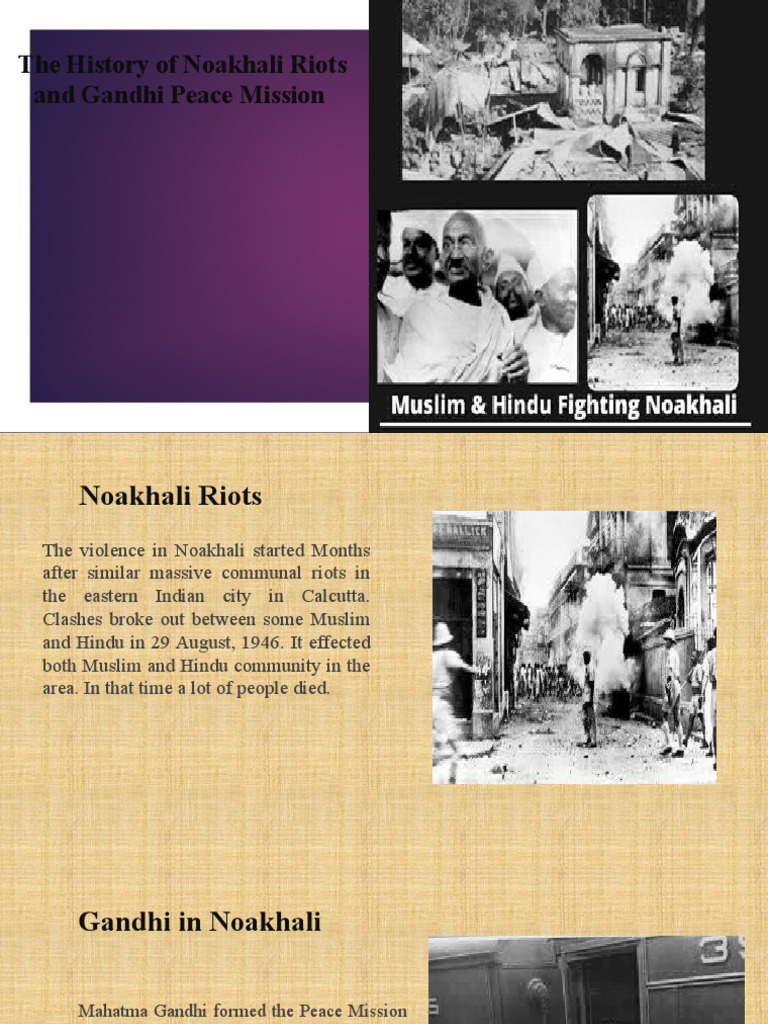 The History of Noakhali Riots and Gandhi Peace | PDF | Mahatma Gandhi ...