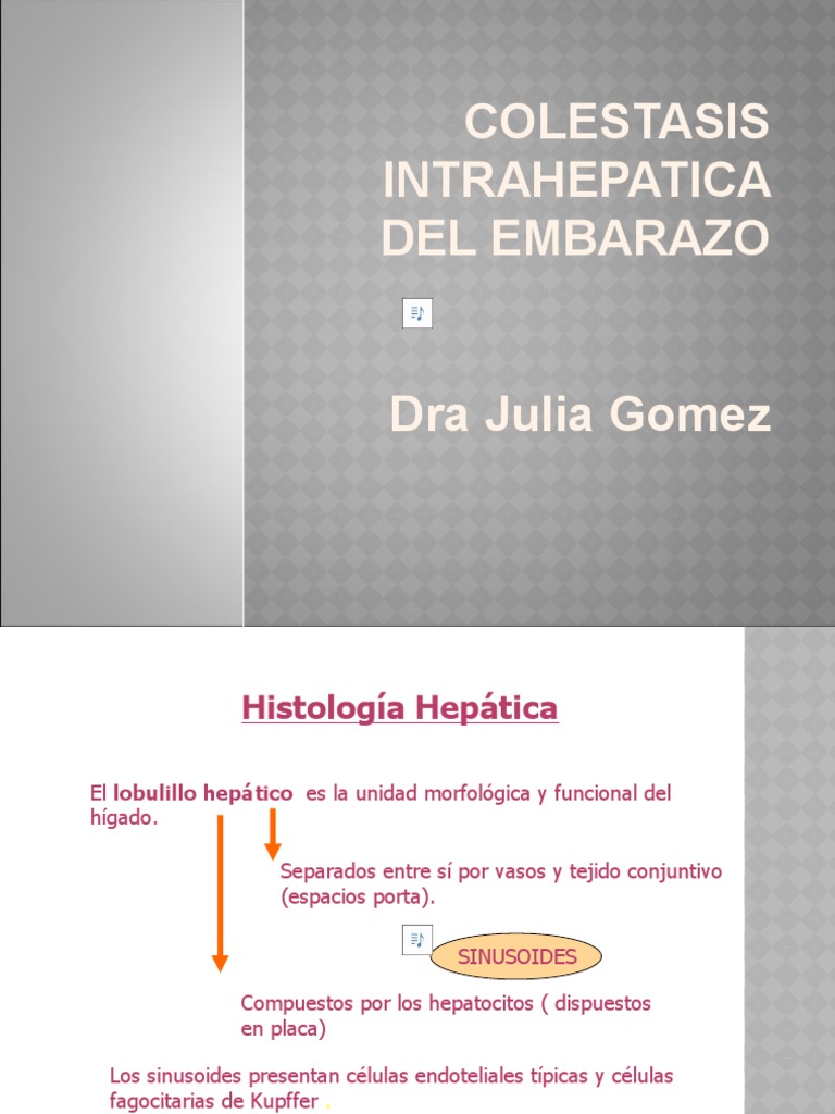 Colestasis Intrahepatica en El Embarazo | PDF | Bilis | Hepatocito