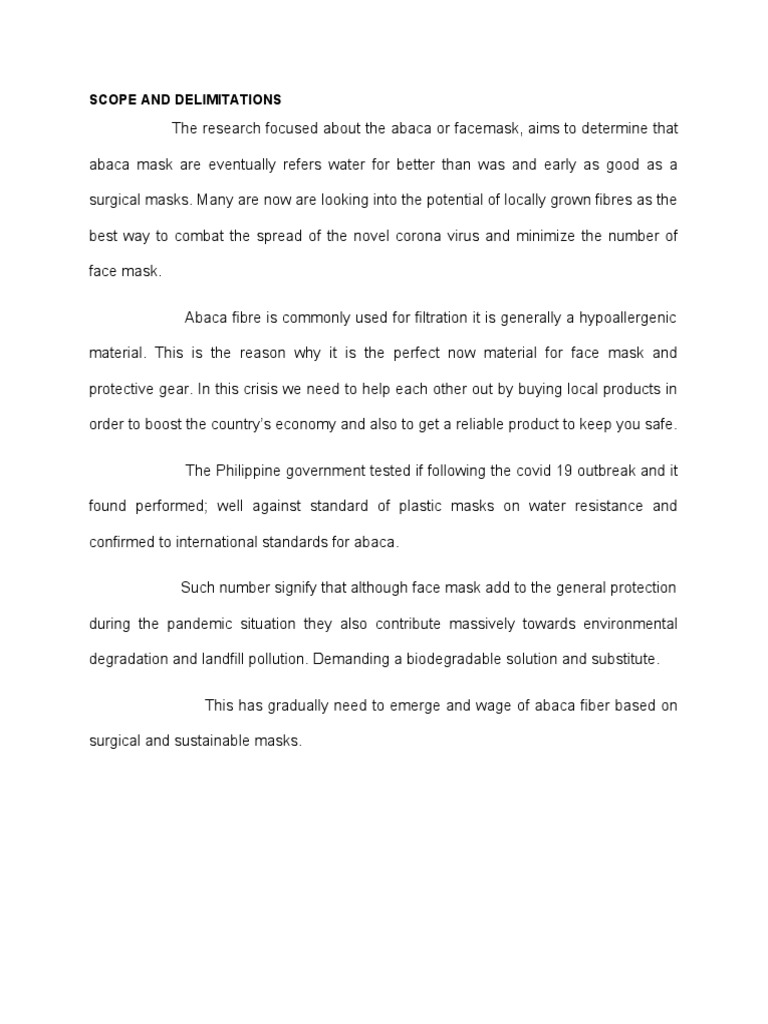 Scope and Delimitations | PDF