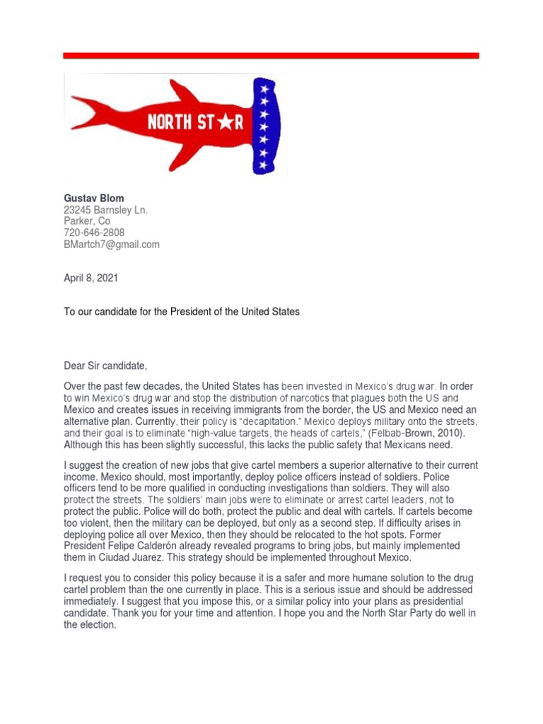 American Gov Letter Template | PDF