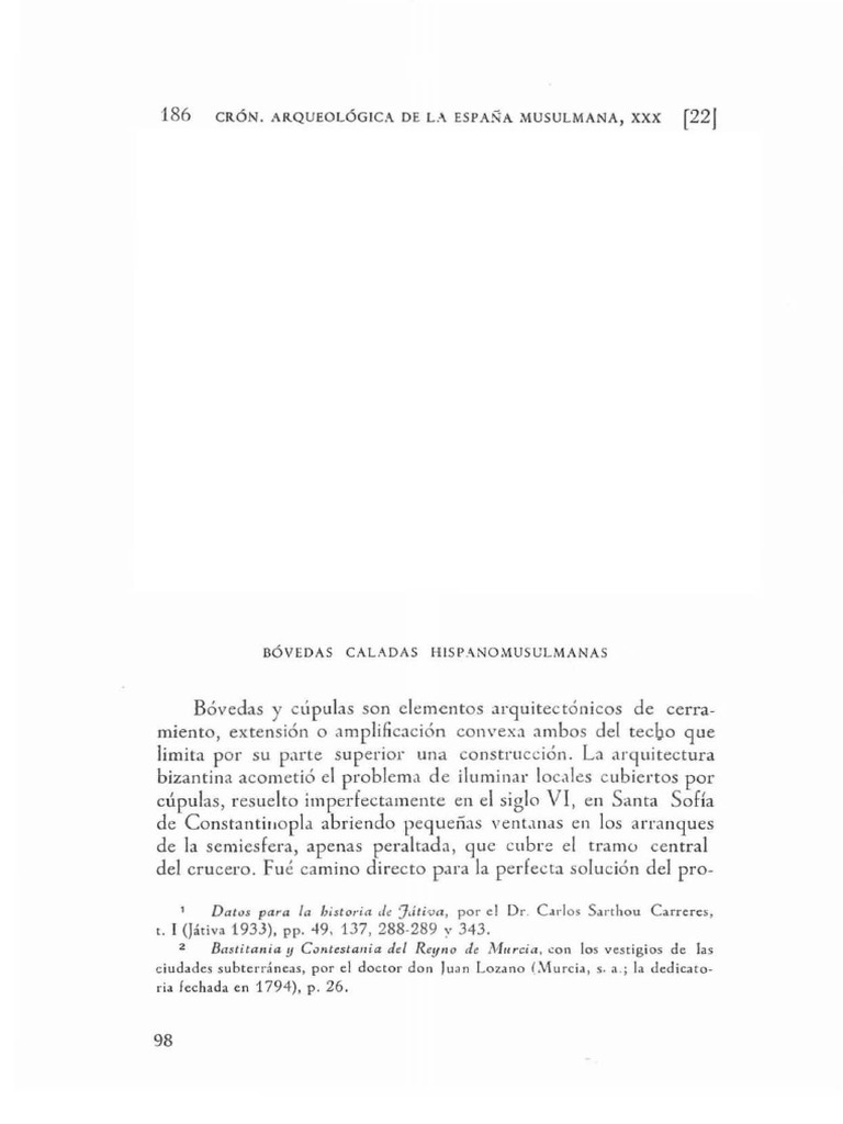 Cúpulas Caladas 1952 - OD5 - CRXXX - Leopoldo Torres Balbás | PDF | Hazme | Arquitectura gótica