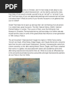 Detailed Lesson Plan in Impressionism (Arts) | PDF | Impressionism ...