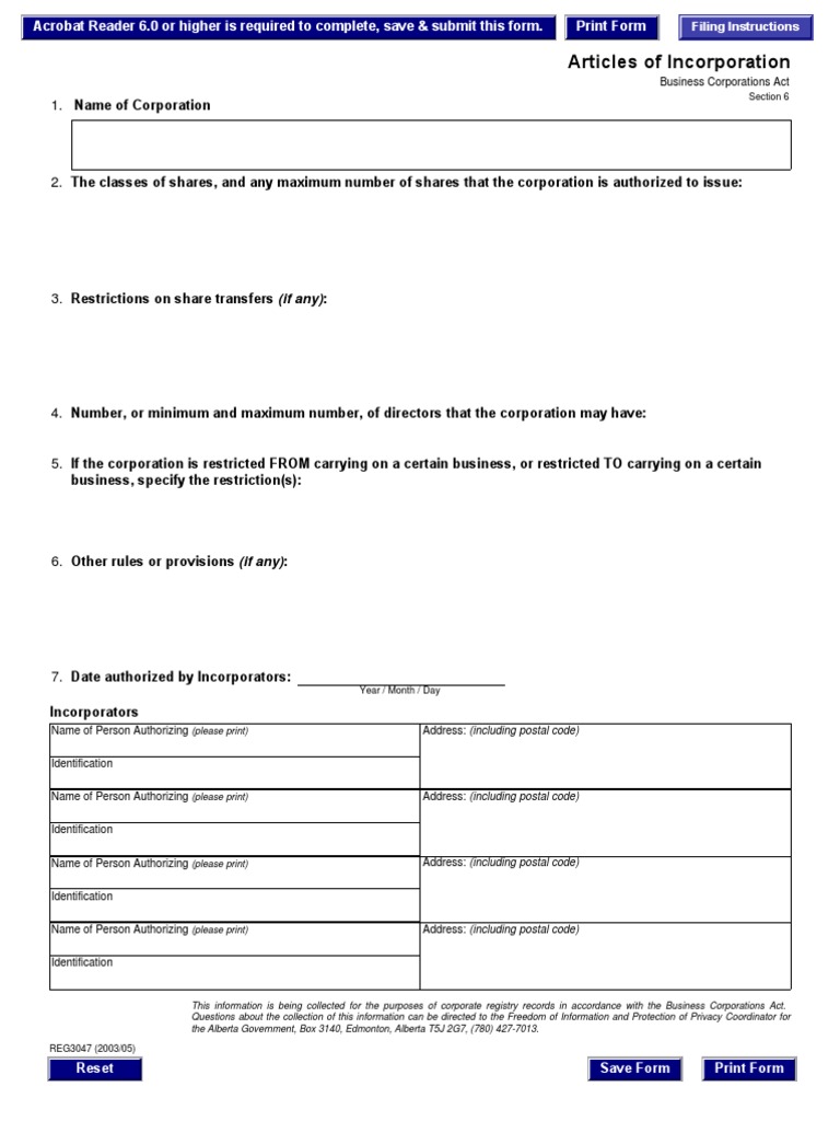 REG3047 | PDF | Corporations | Government Information