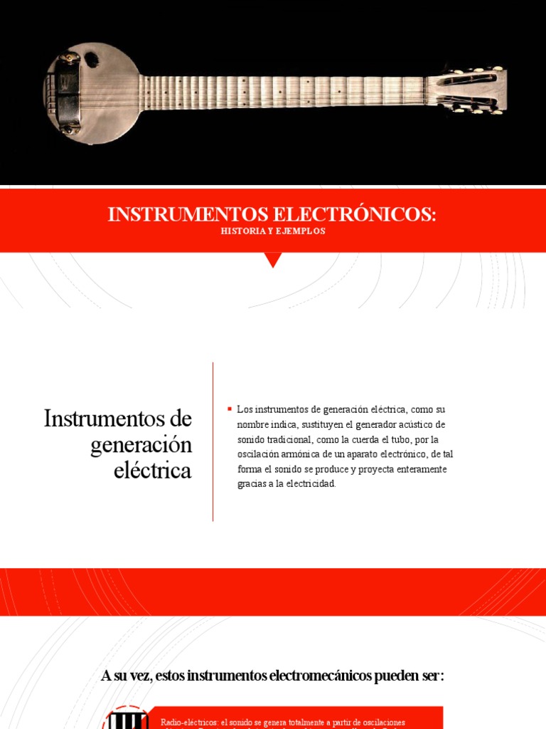 Instrumentos Electrófonos | PDF | Guitarras | Instrumentos musicales