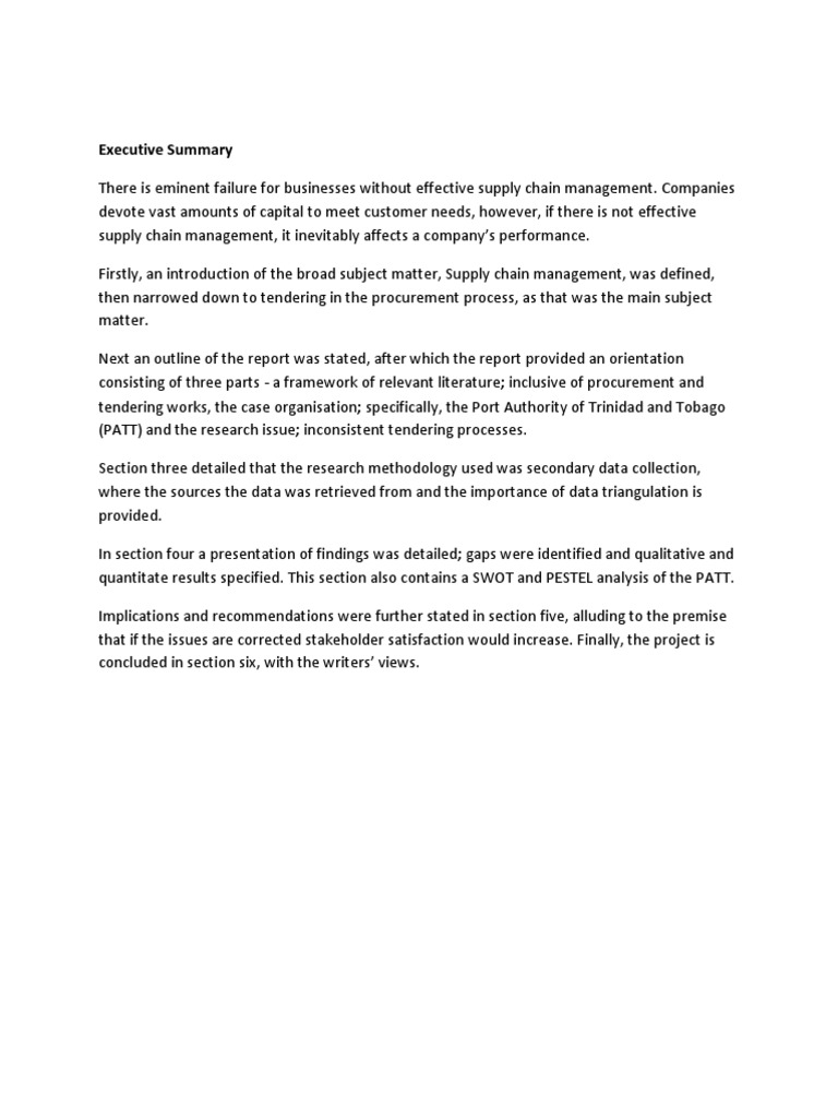 Purchasing & Supply Chain Management Tendering Process | PDF | Supply Chain | Procurement