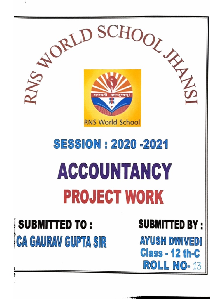 Accountancy Project Work 2020-21 | PDF
