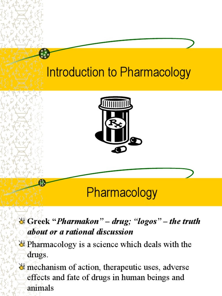Introduction to Key Concepts in Pharmacology | PDF | Pharmacology ...