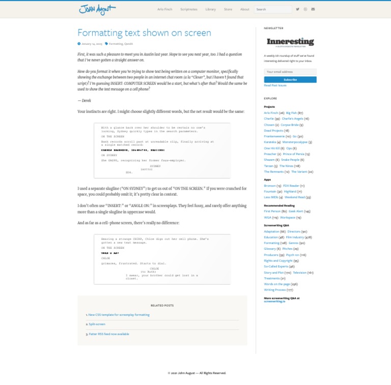 Formatting Text Shown On Screen | PDF | Communication | Computing And Information Technology