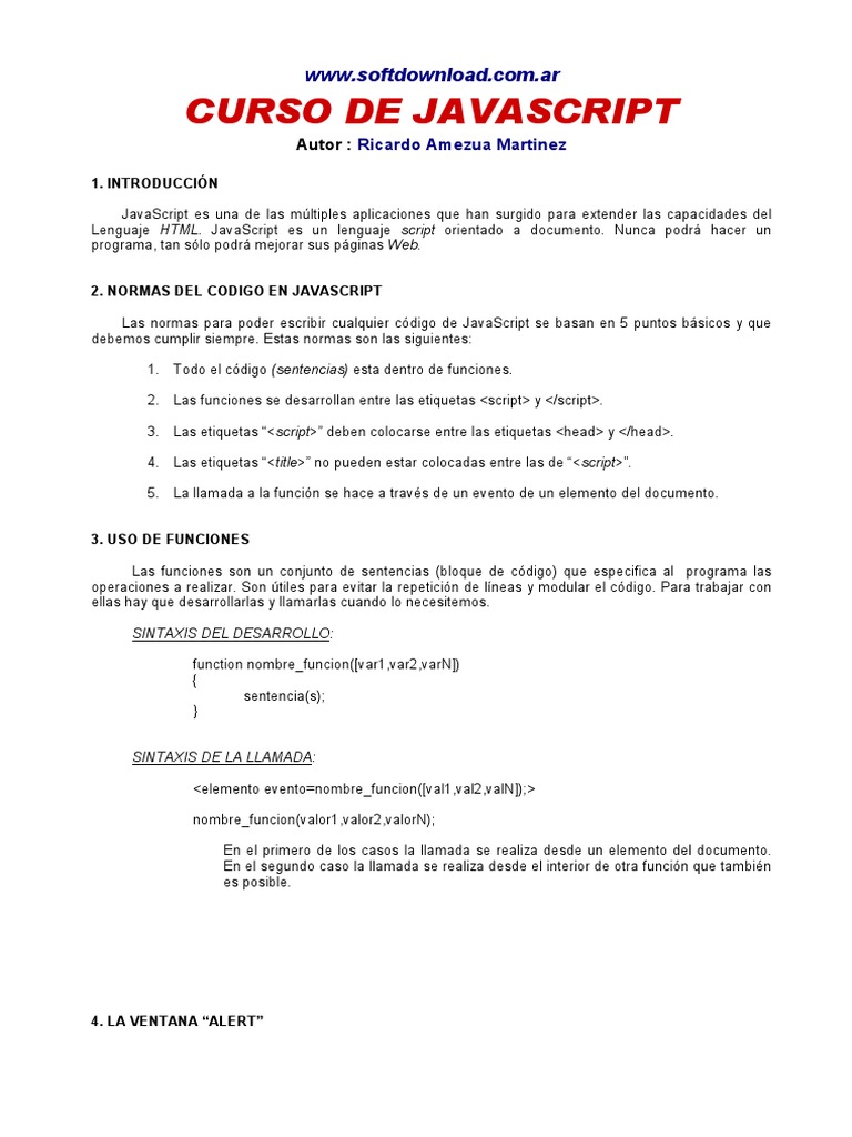 Java Script | PDF | Script Java | Programación de computadoras