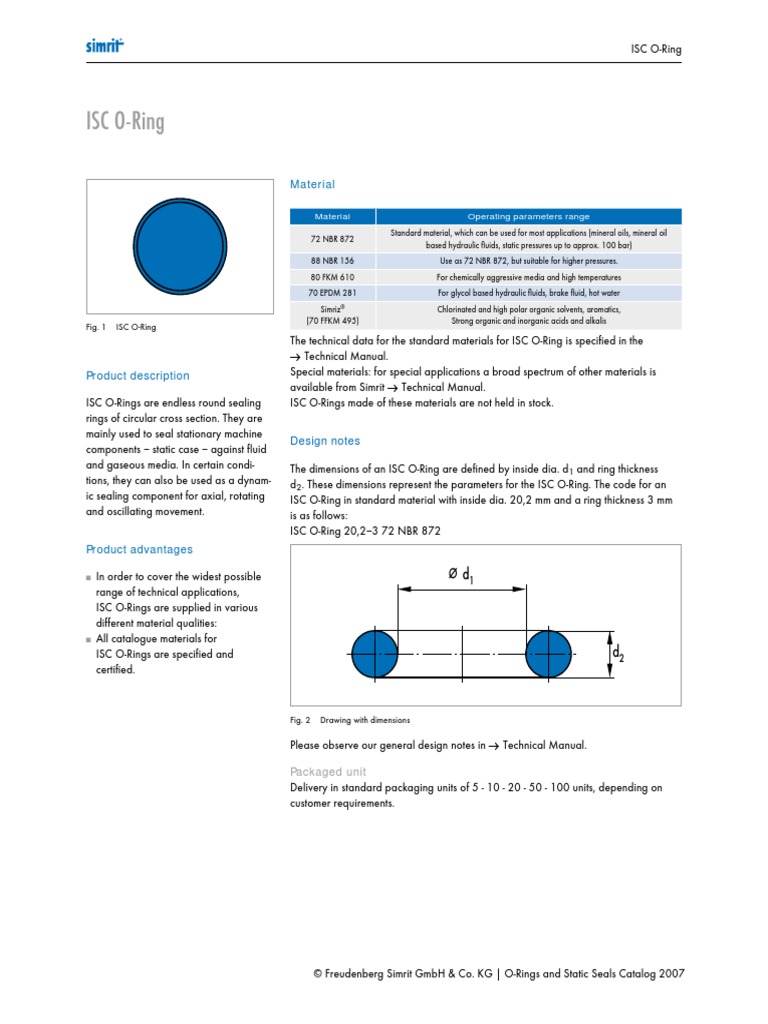 Catalogo - Freudenberg - Simrit Aneis-Orings | PDF | Physical Sciences | Chemistry