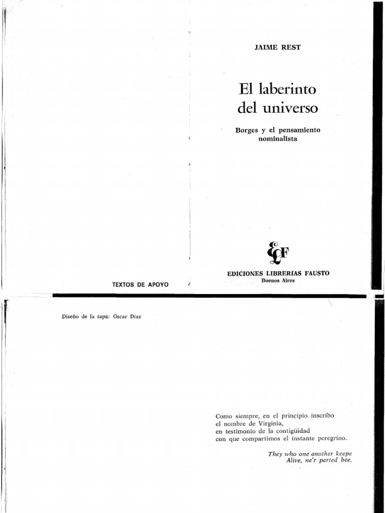 Rest Jaime El Laberinto Del Universo Borges y El Pensamiento ...