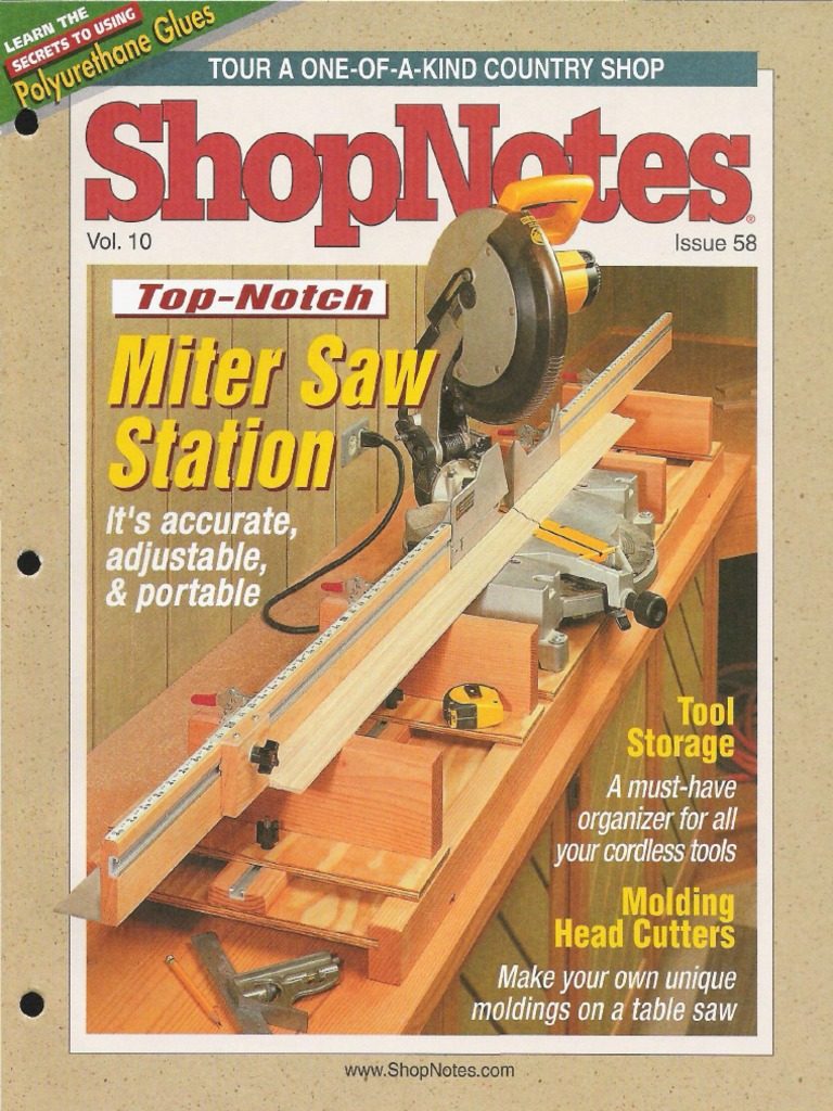 ShopNotes 58 - Miter Saw Station | PDF