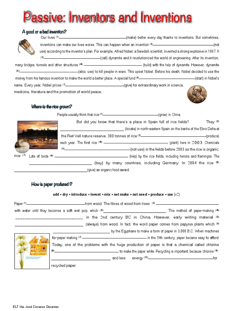 Passive: Inventors and Inventions: A Good or A Bad Invention? | PDF ...