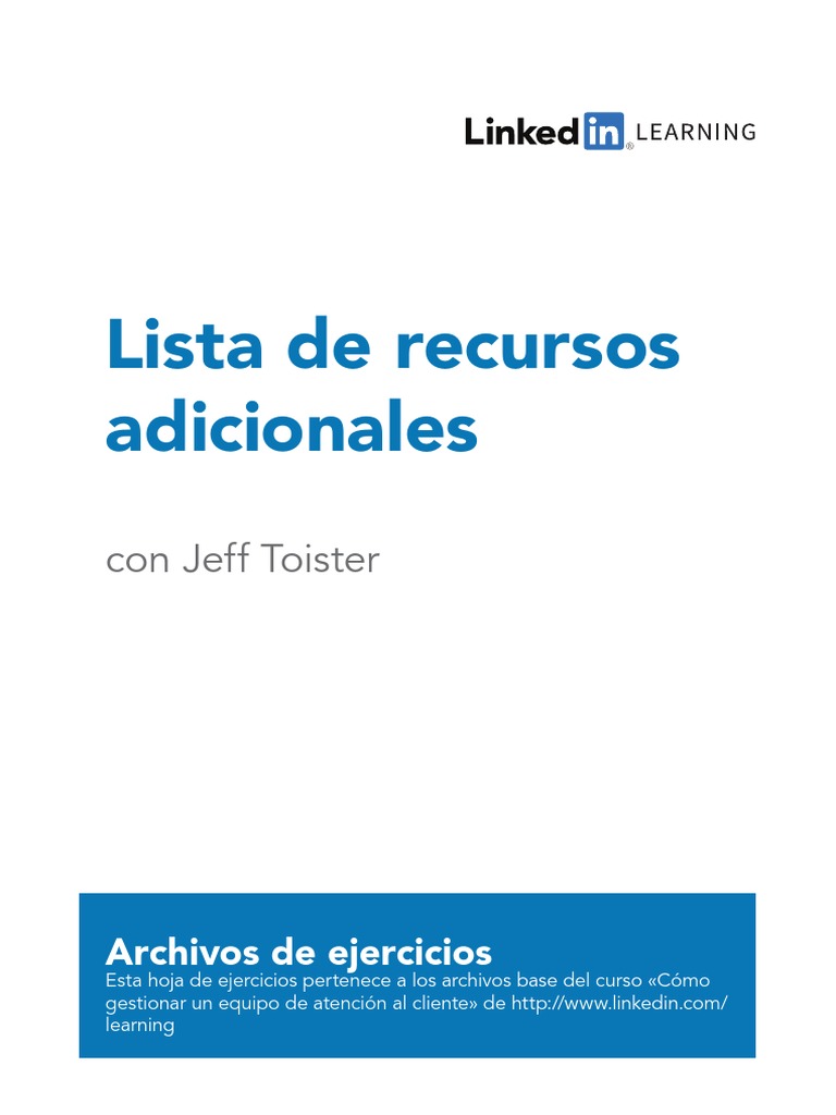 Recursos Adicionales | PDF