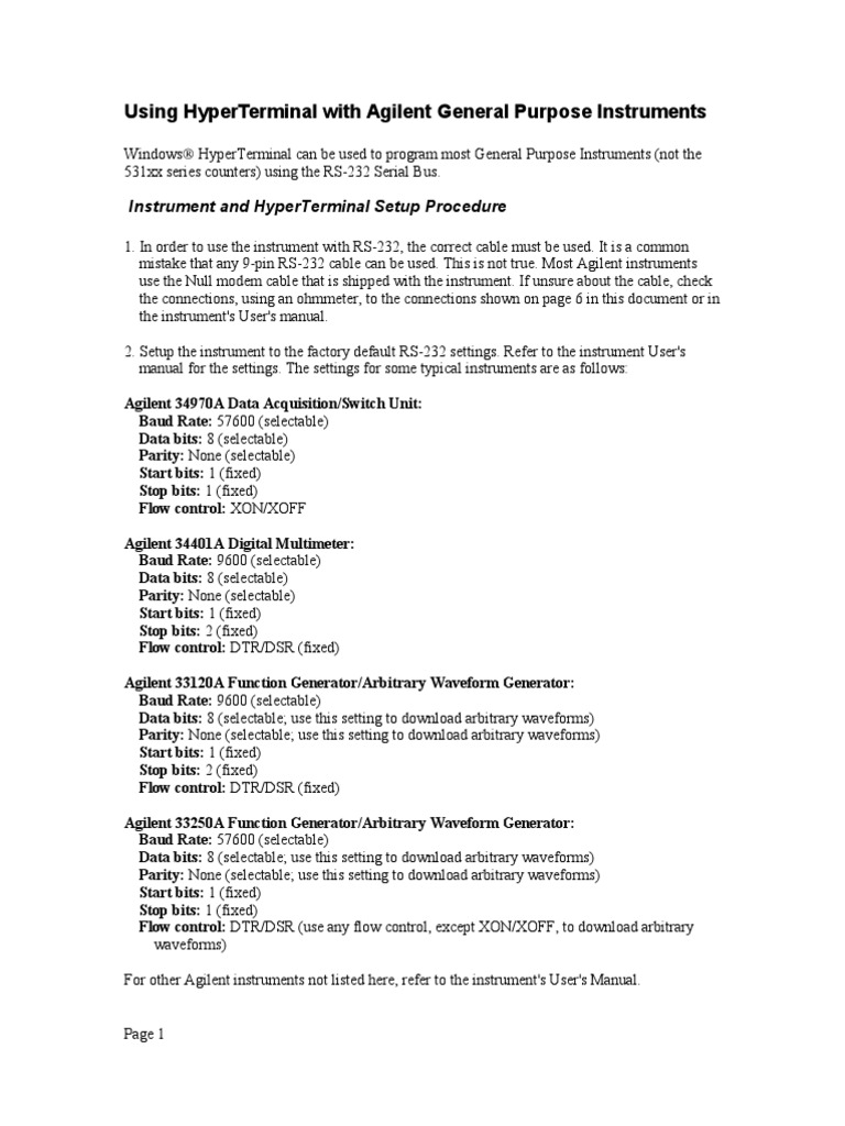 Hyper Terminal Pdf Computer Networking Computer Engineering