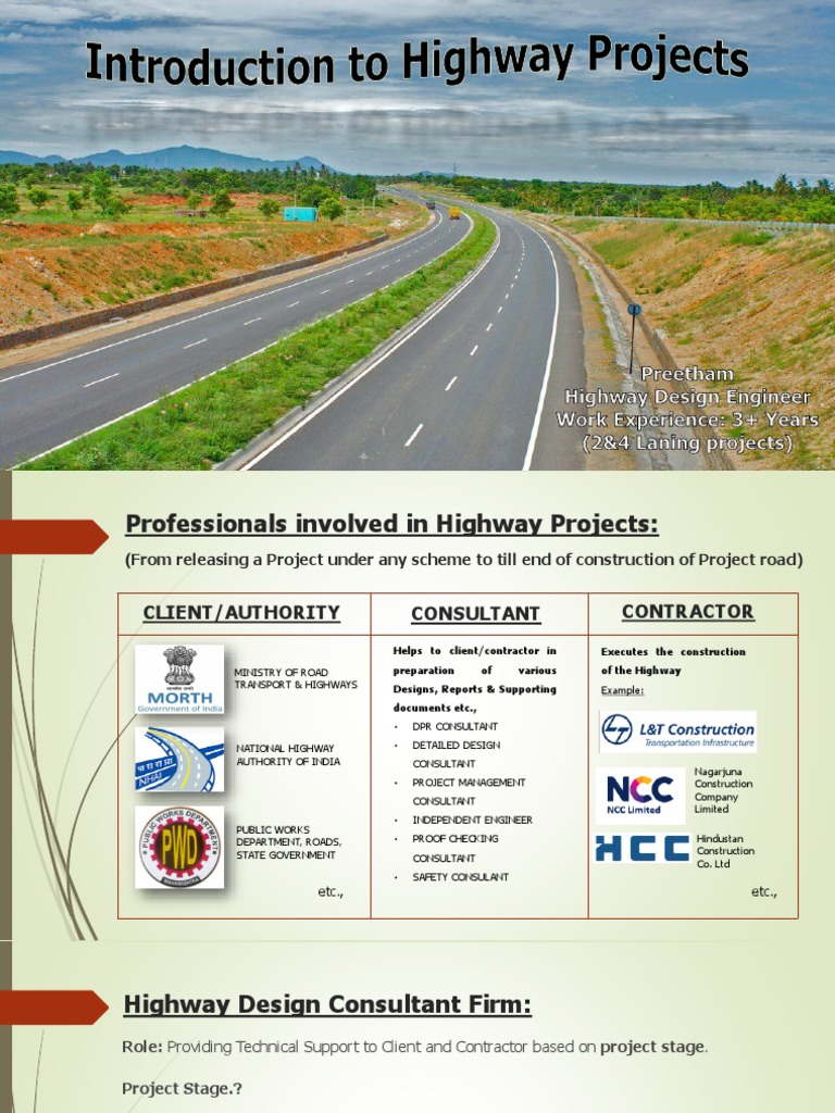 1.introduction To Highway Projects | PDF | Request For Proposal ...