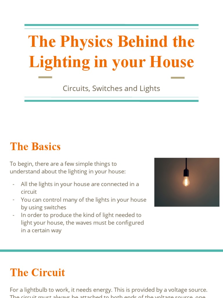 The Physics Behind The Lighting in Your House: Circuits, Switches and ...