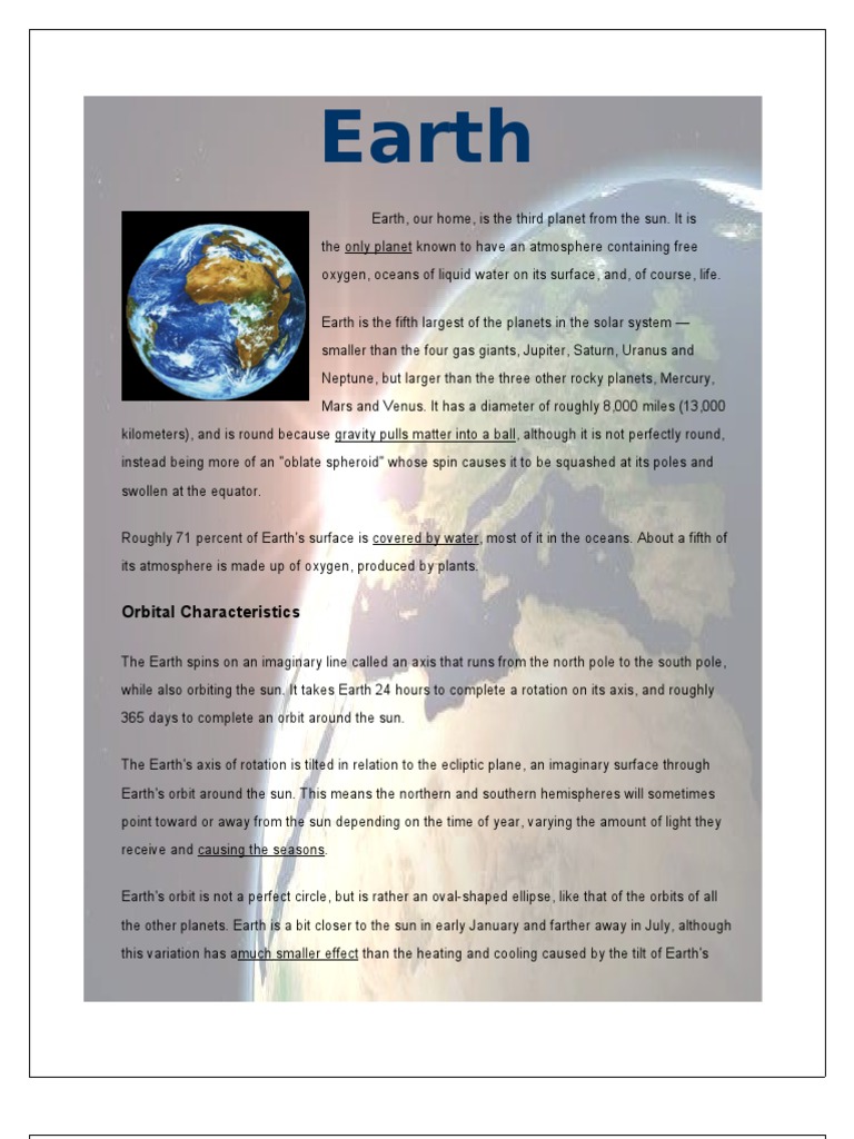 The Earth Was Formed About 4 | PDF