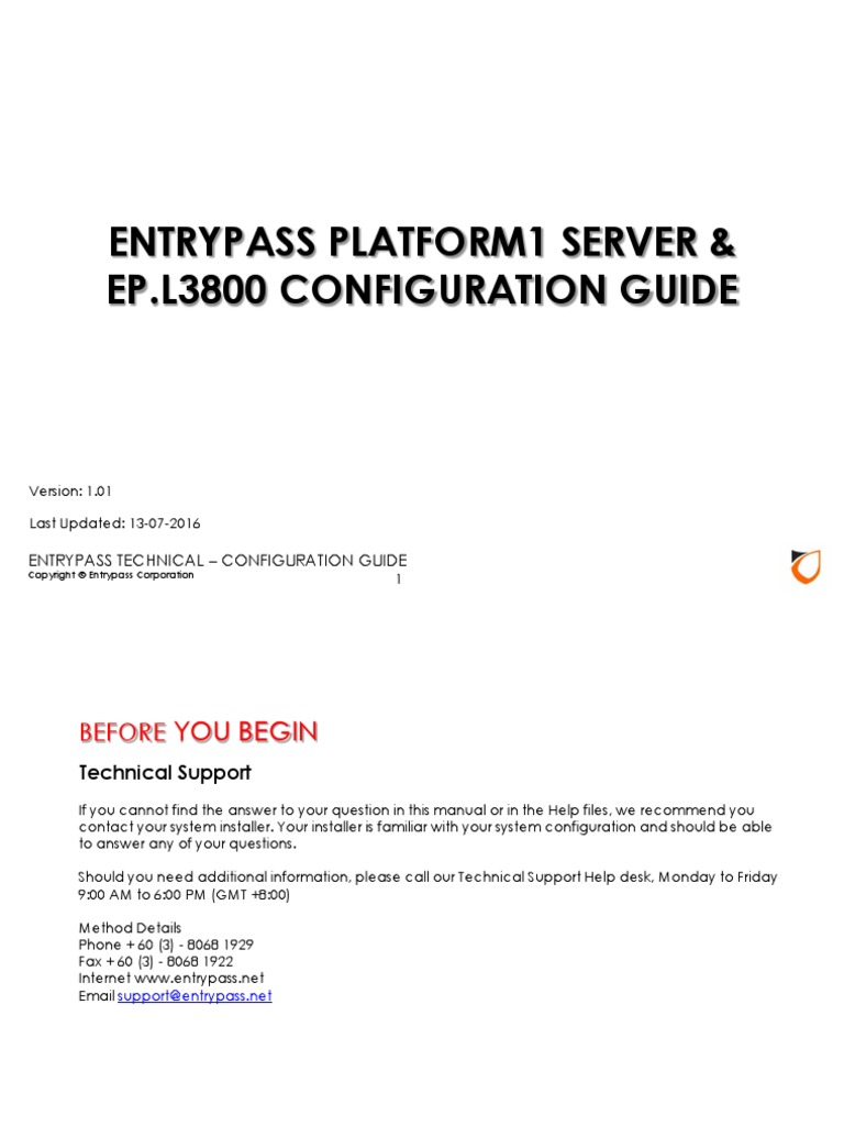 Platform1 Server and L3800 Configuration Guide V1.01 | PDF | Port ...