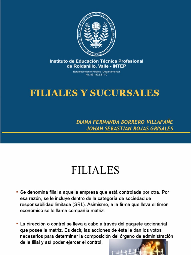 Filiales y Sucursales | PDF | Subsidiario | Dividendo