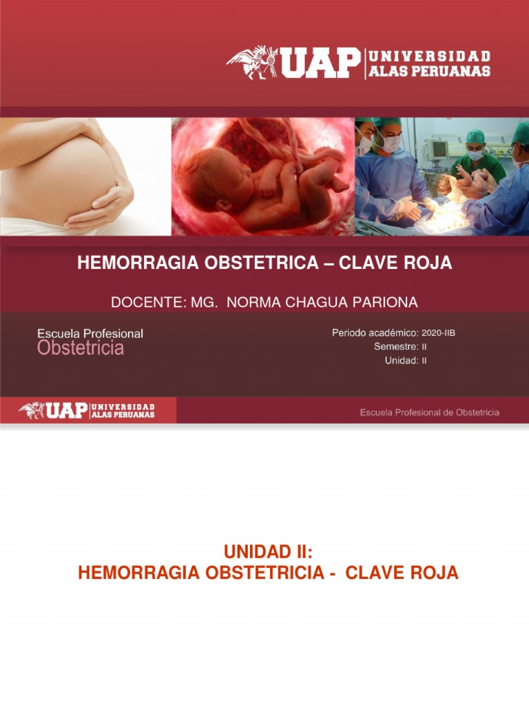 Hemorragia Obstétrica y Código Rojo | PDF | El embarazo | Parto