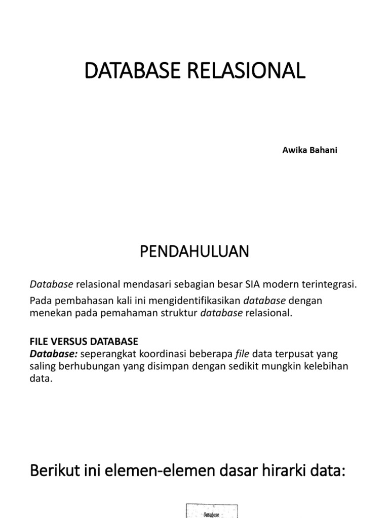 Database Relasional | PDF | Komputer