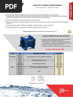 Ficha Tecnica - Valvula Compuerta Bridada Con Elastomero | PDF | Agua | Materiales