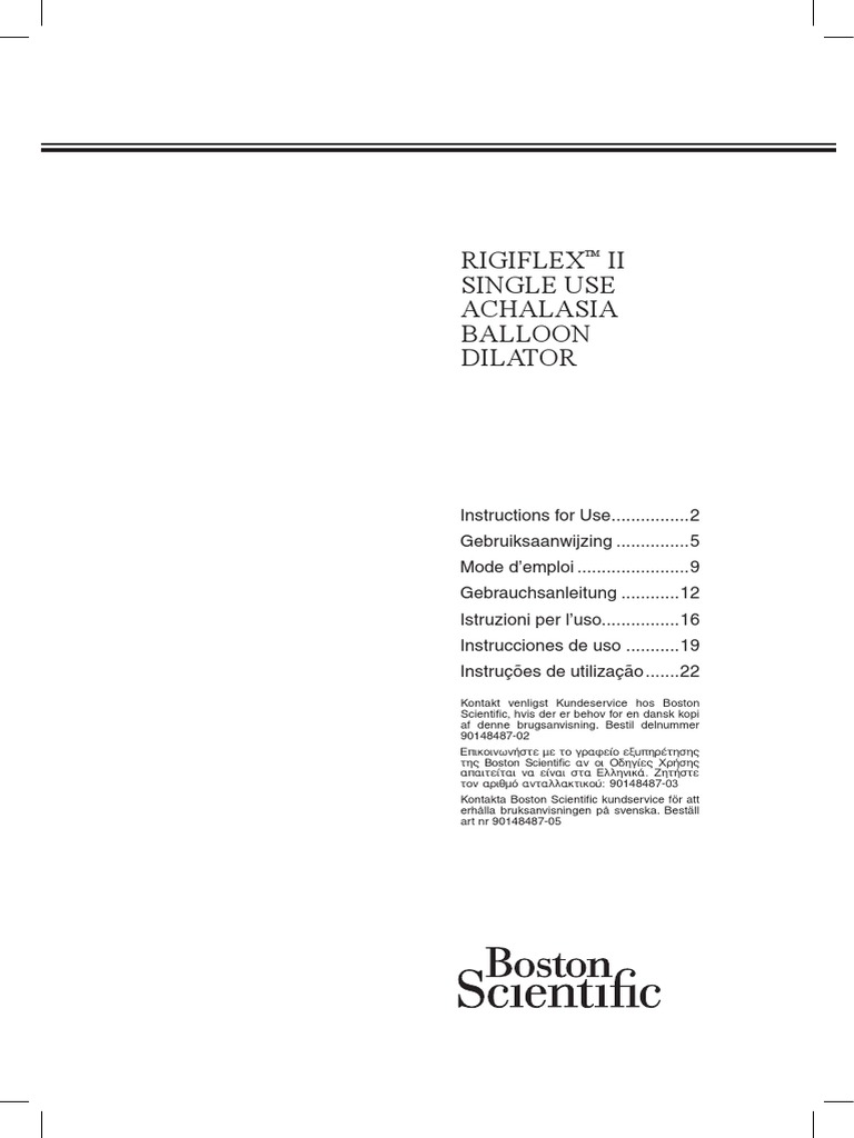 Balón Dilatación Acalasia Rigiflex | PDF | Clinical Medicine