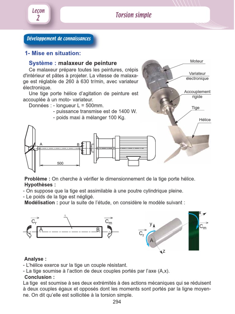 Torsion Simple | PDF | Physique | Mécanique newtonienne