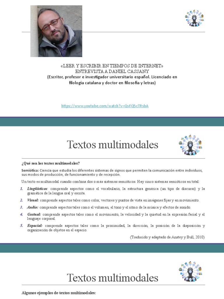 Textos Multimodales: Guía y Ejemplos | PDF | Aprendizaje | Cognición