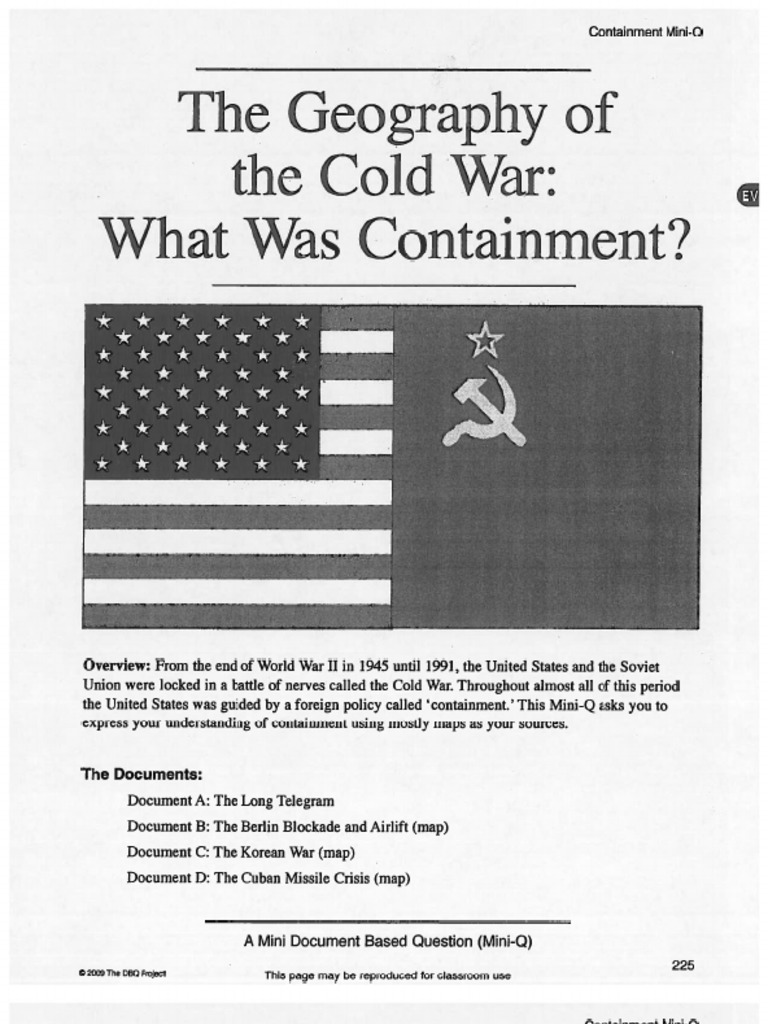 Berlin, Korea, Cuba How Did The US Contain Communism DBQ-1 | PDF