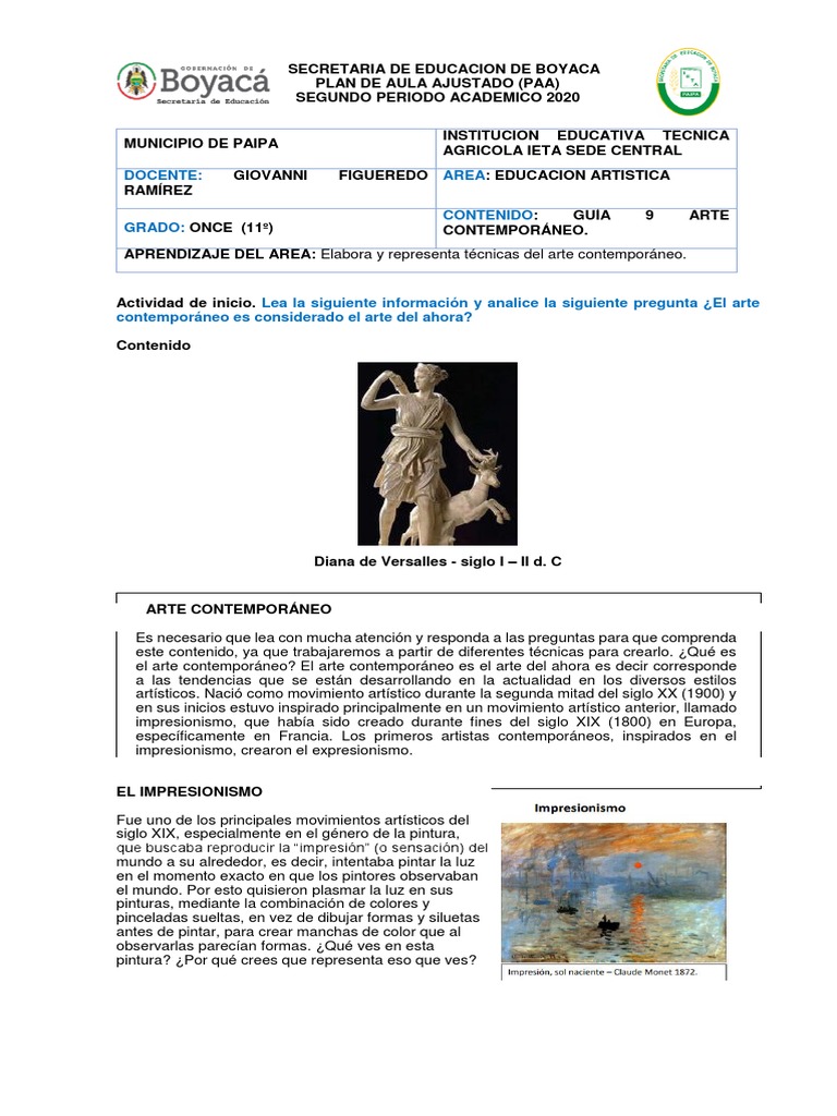 Técnicas del Arte Contemporáneo | PDF | Expresionismo | Pinturas