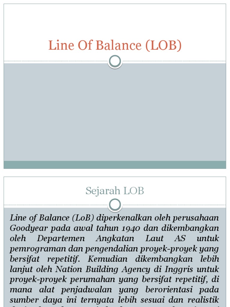 Line of Balance (LOB) 5 | PDF