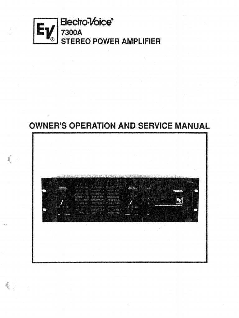 7300A Manual | PDF