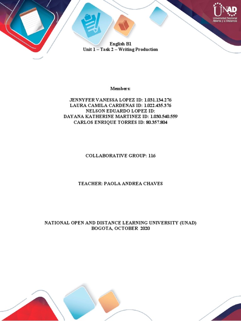 Unit 1 - Task 2 - Writing Production - Group116 | PDF | Human Resources ...
