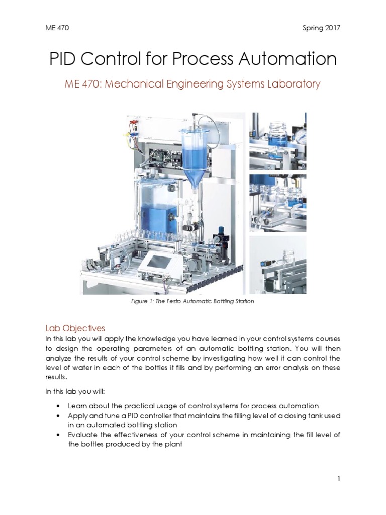 PID Lab Handout | PDF | Control Theory | Control System